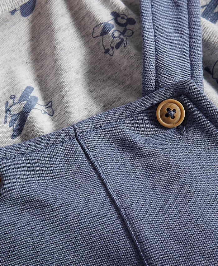 First Impressions Baby Boys Airplane Shirt and Overall, 2 Piece Set ...
