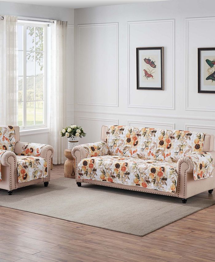 Greenland Home Fashions Somerset Sofa Protector, 127" x 77" - Macy's