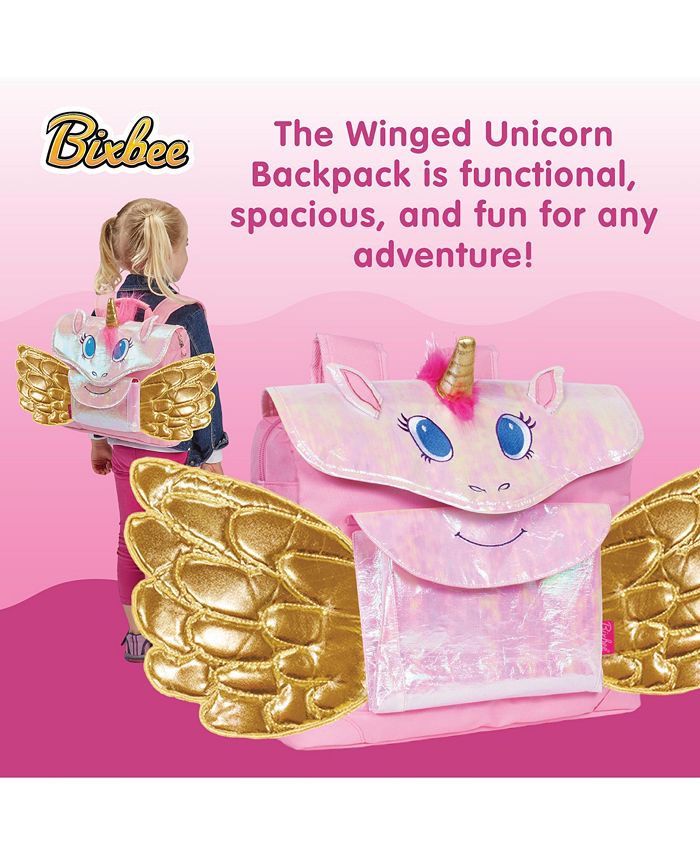 Bixbee Golden Winged Unicorn Pack Backpack - Macy's
