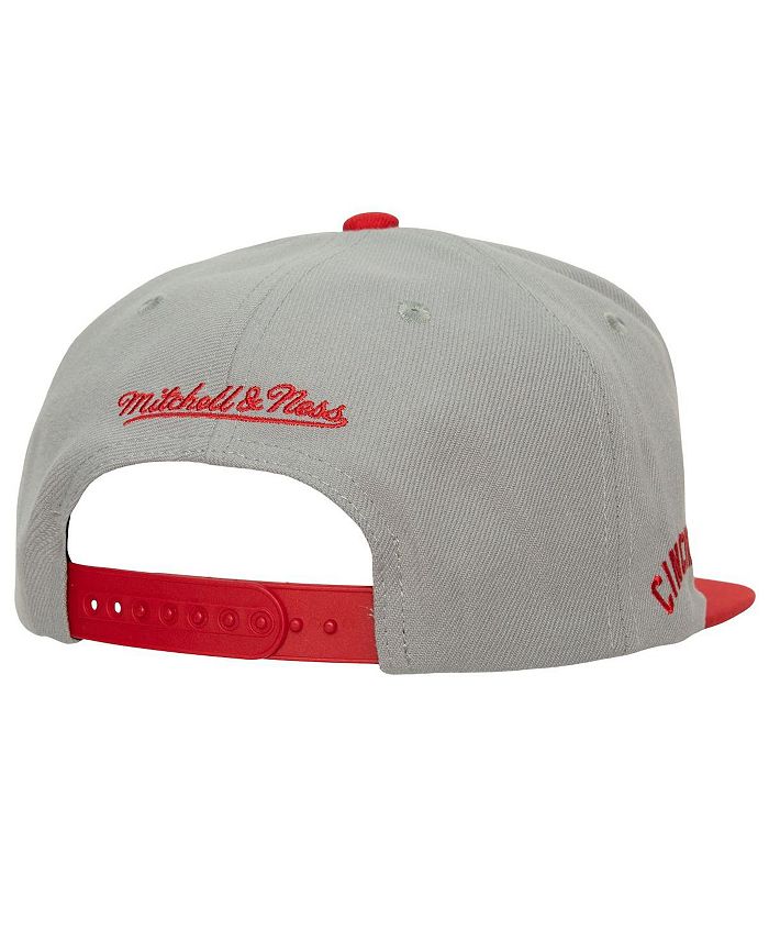 Mitchell & Ness Men's Gray Cincinnati Reds Cooperstown Collection Away ...