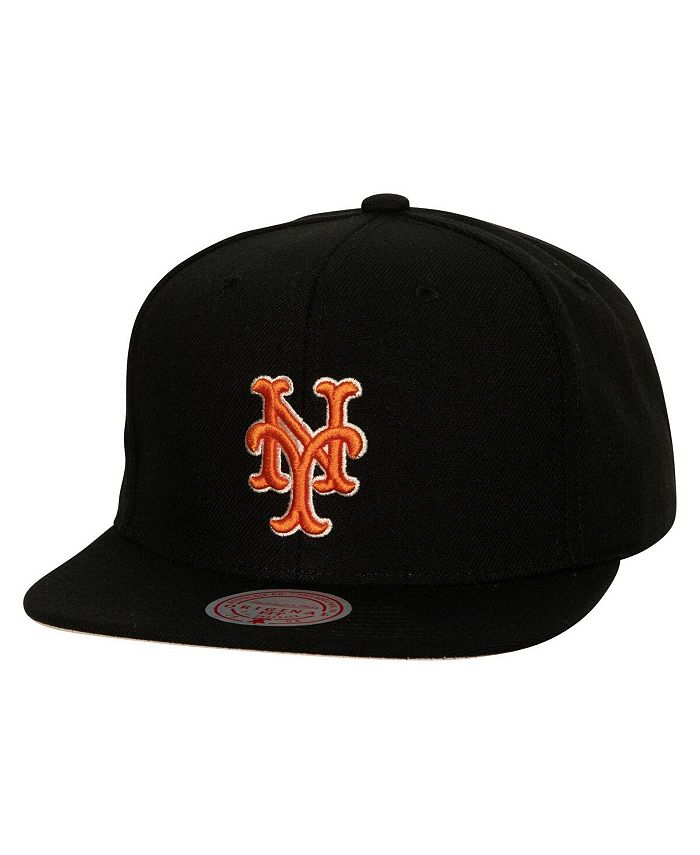 Mitchell & Ness Men's Black New York Mets Cooperstown Collection True Classics Snapback Hat - Macy's