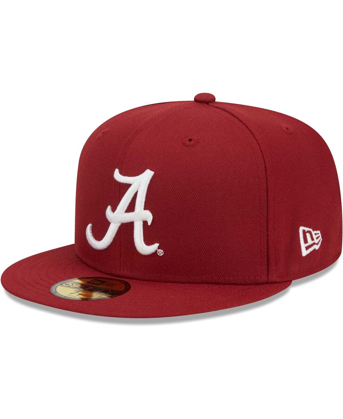 New Era Men's Crimson Alabama Crimson Tide Evergreen 59fifty Fitted Hat ...