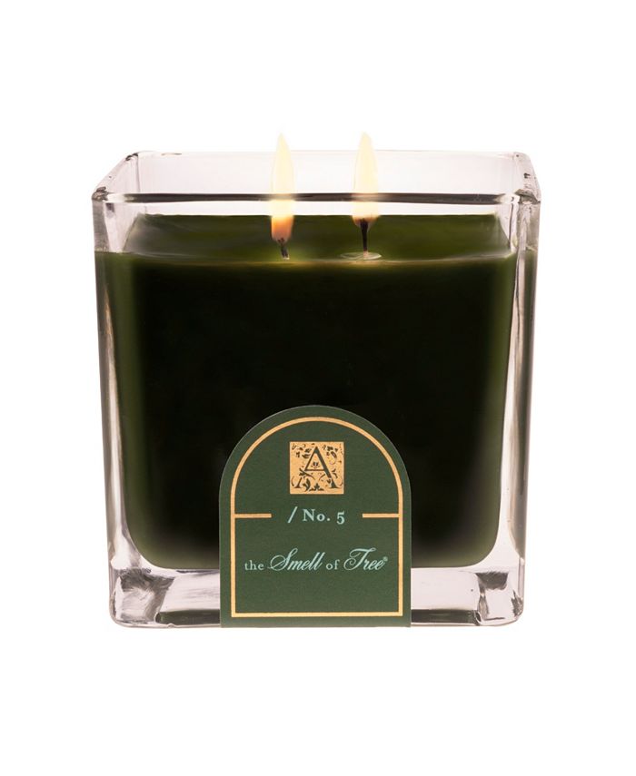 Aromatique Cube 2 Wick Glass Candle with Wax - Macy's