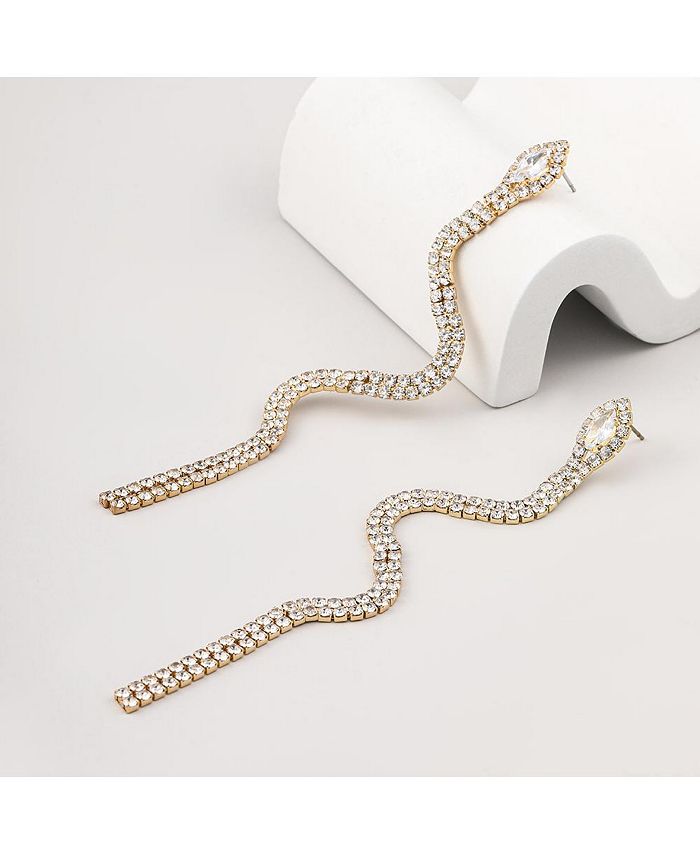 Aaliyah Pave Snake Earring - Macy's