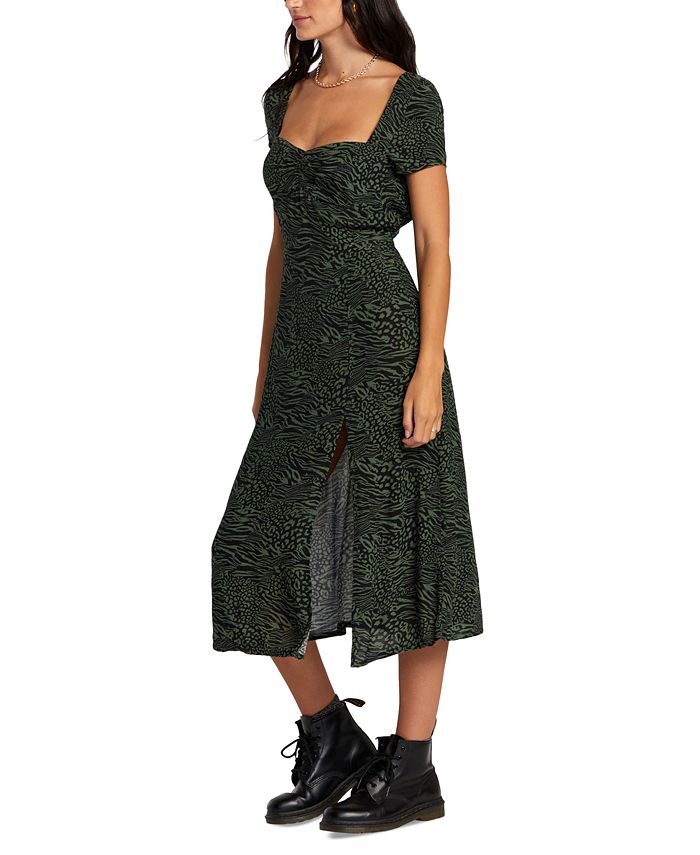 RVCA Secrets Midi Dress - Macy's