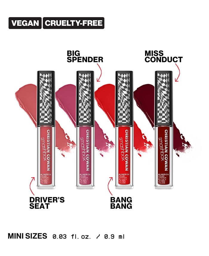 Smashbox X Christian Cowan Haute Lips Mini Liquid Lipstick Set, Created ...