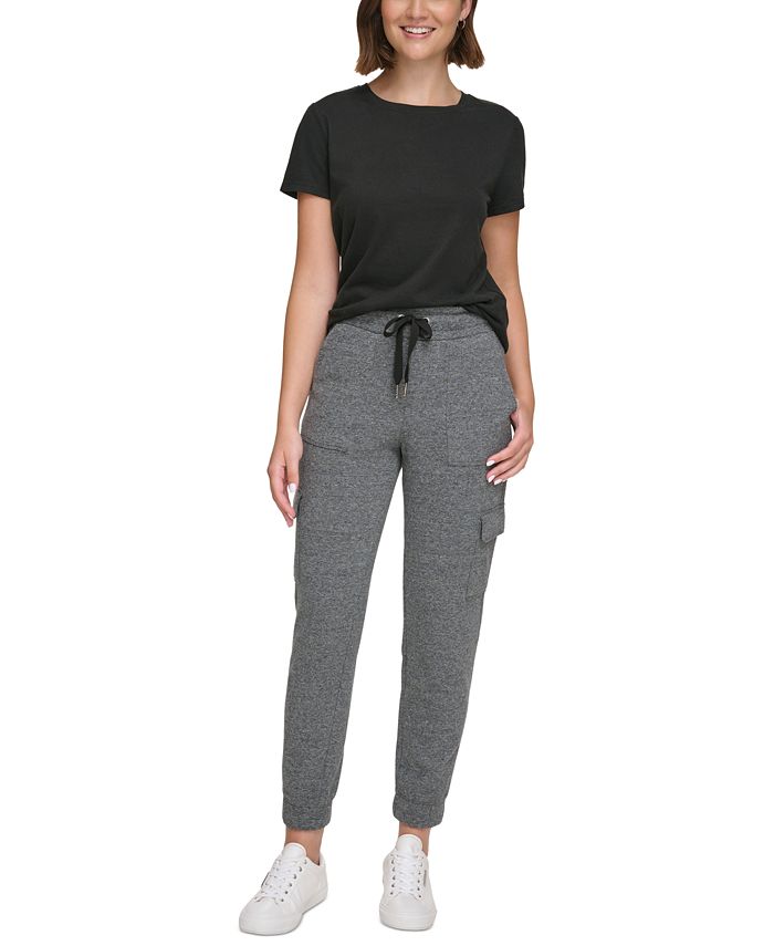 Calvin Klein Women's Slim-Fit Drawstring Cargo Joggers - Macy's
