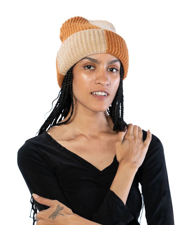 Marcus Adler Color Block Cuff Beanie - Macy's