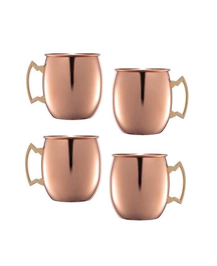 Cambridge Smooth Copper Moscow Mule Mugs, Set of 4 - Macy's