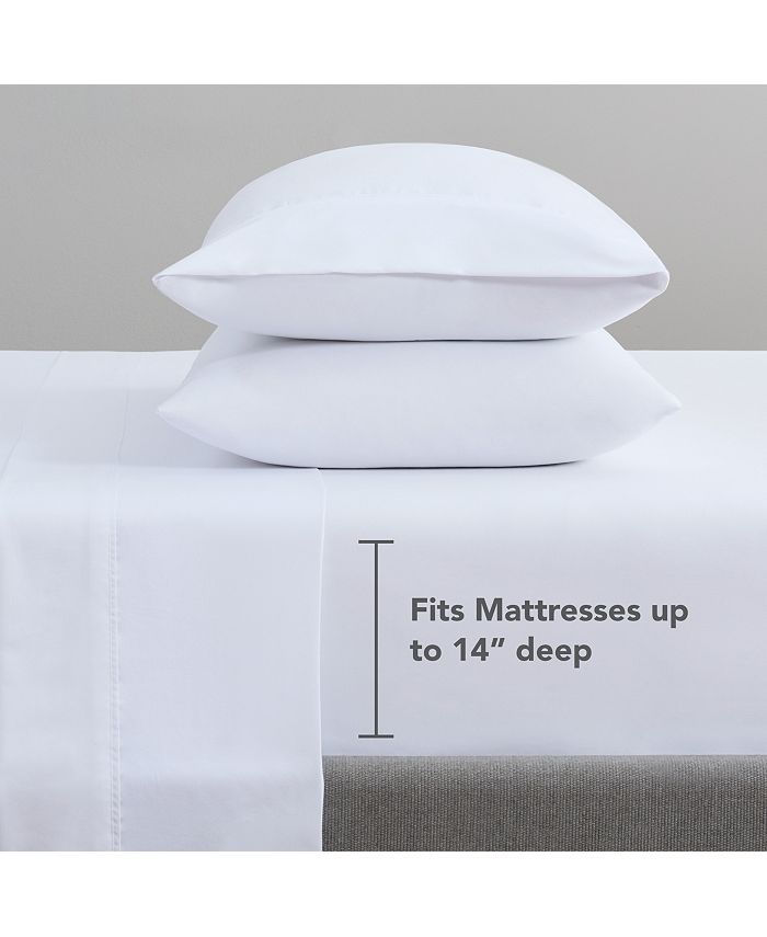 Arkwright Home Arkwright Bulk Fitted Microfiber Sheets - (6 Pack) Color-Coded Hem Threads ...