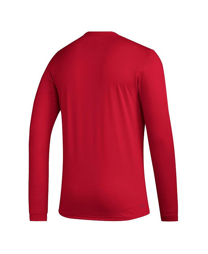 adidas Men's Red FC Dallas Icon AEROREADY Long Sleeve T-shirt - Macy's