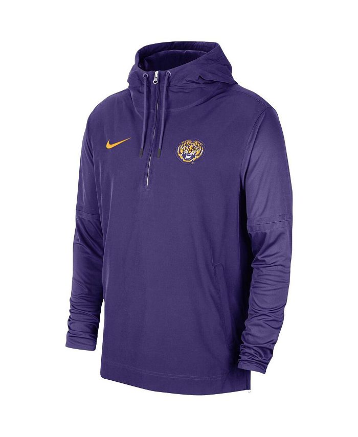 Nike Men's Purple LSU Tigers 2023 Sideline Player Quarter-Zip Hoodie ...