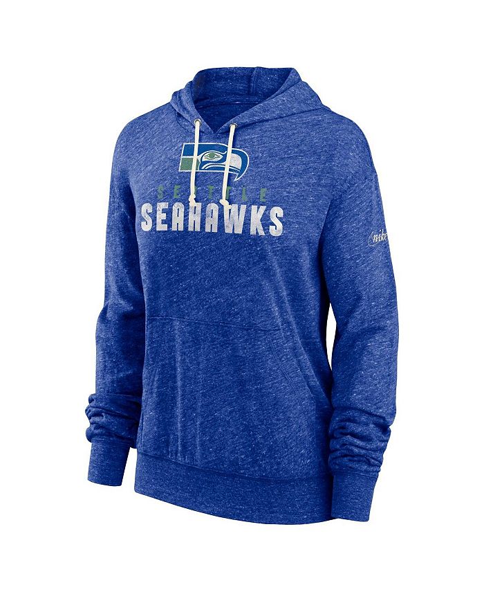 Nike Women's Royal Seattle Seahawks Rewind Gym Vintage-Like Pullover ...
