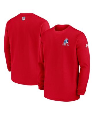 Men's Nike Red New England Patriots 2023 Sideline Alternate Logo Waffle ...