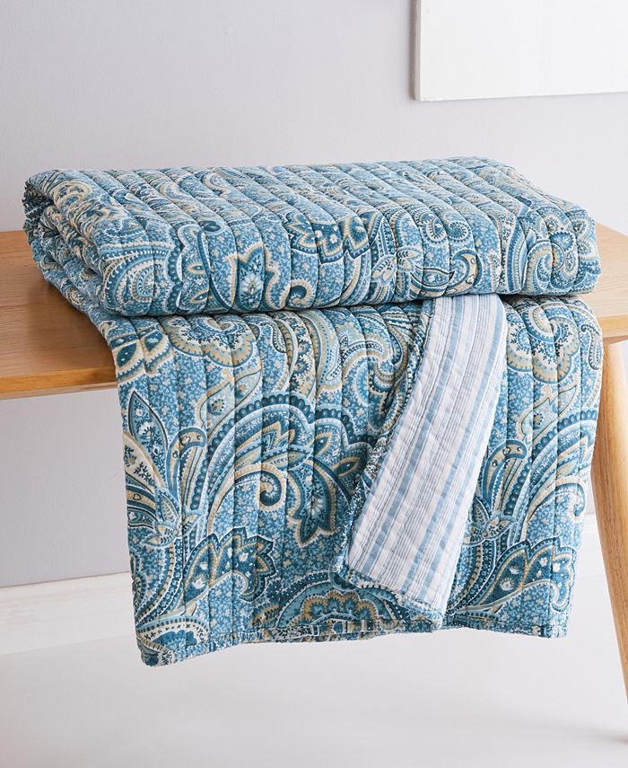 Levtex Kimpton Reversible Quilted Throw, 50" x 60" - Macy's