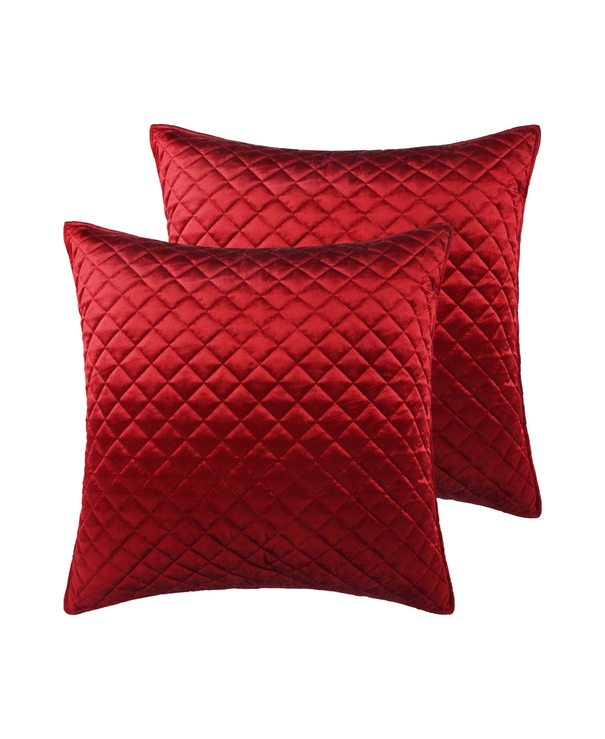 Click here for Levtex Red Velvet Quilted Diamond 2-Pc. Sham Set... prices
