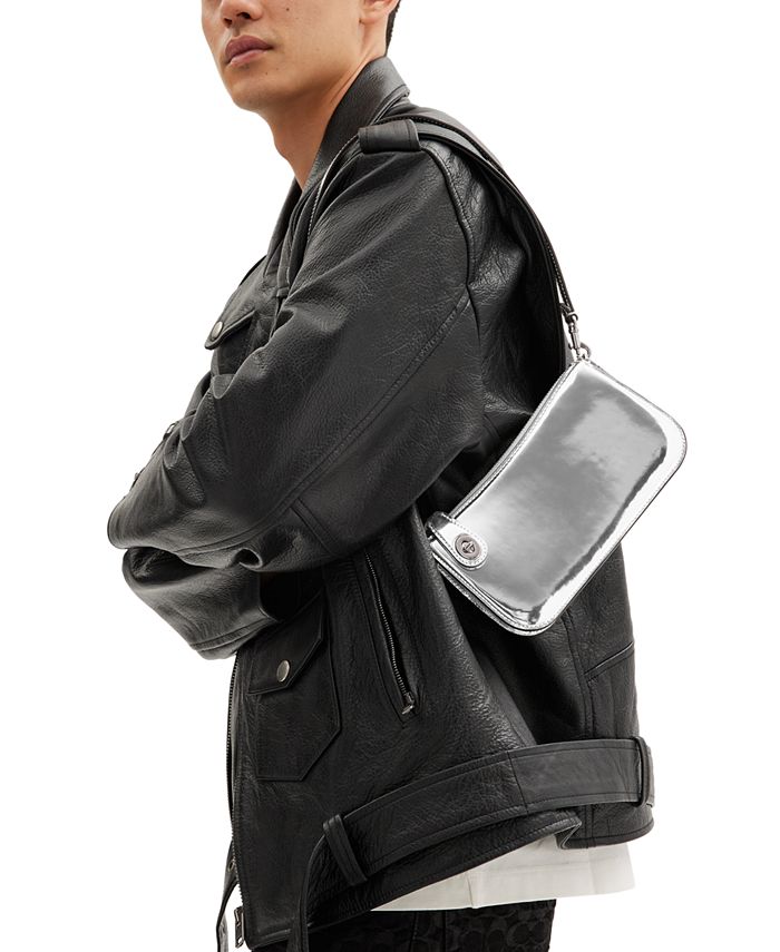 COACH Mirror Metallic Leather Penn - Macy's