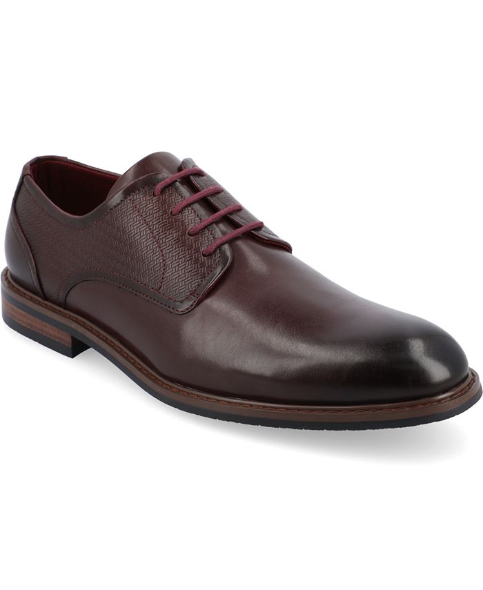 Vance Co. Men's Kendon Tru Comfort Foam Plain Toe Lace-Up Derby Shoes ...