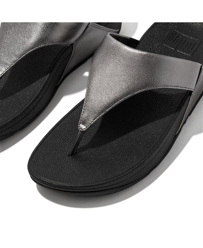 FitFlop Women's Lulu Leather Toe Post - Macy's