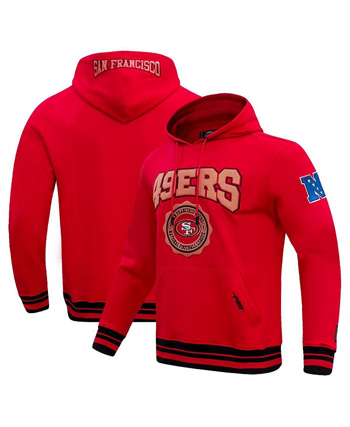 Pro Standard Men's Scarlet San Francisco 49ers Crest Emblem Pullover ...