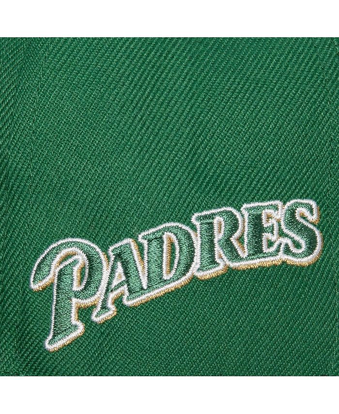 Mitchell & Ness Men's Green San Diego Padres Bases Loaded Fitted Hat ...