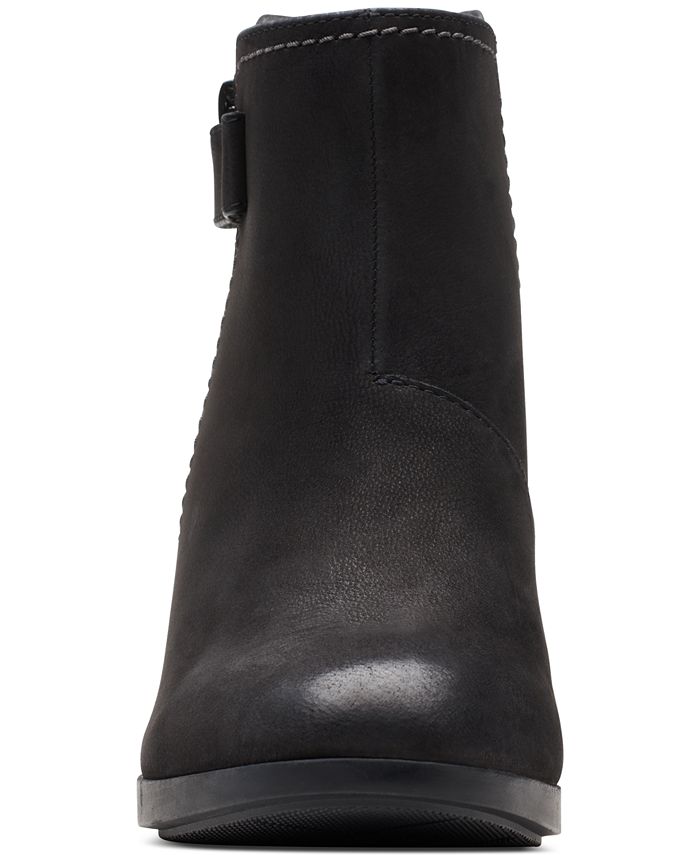 Clarks Women's Bayla Glow Zip Strap Dress Booties - Macy's