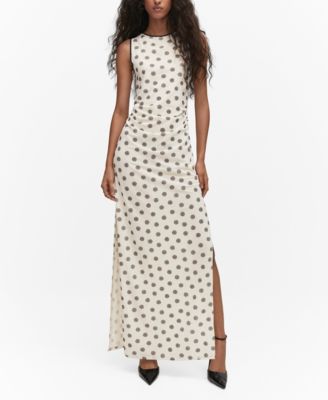 MANGO Women's Back Opening Printed Dress - Macy's