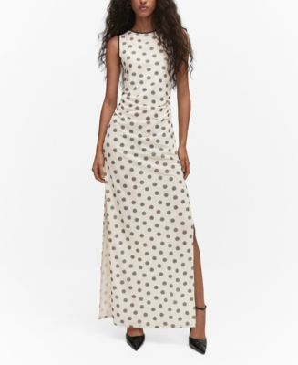 MANGO Women's Back Opening Printed Dress - Macy's