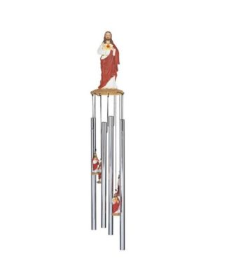23" Long Sacred Heart of Jesus Round Top Wind Chime - Macy's