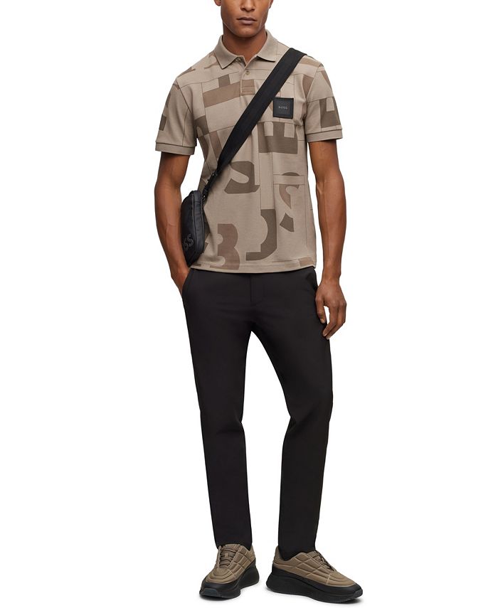 Hugo Boss Men's Abstract Logo Relaxed-Fit Polo Shirt - Macy's