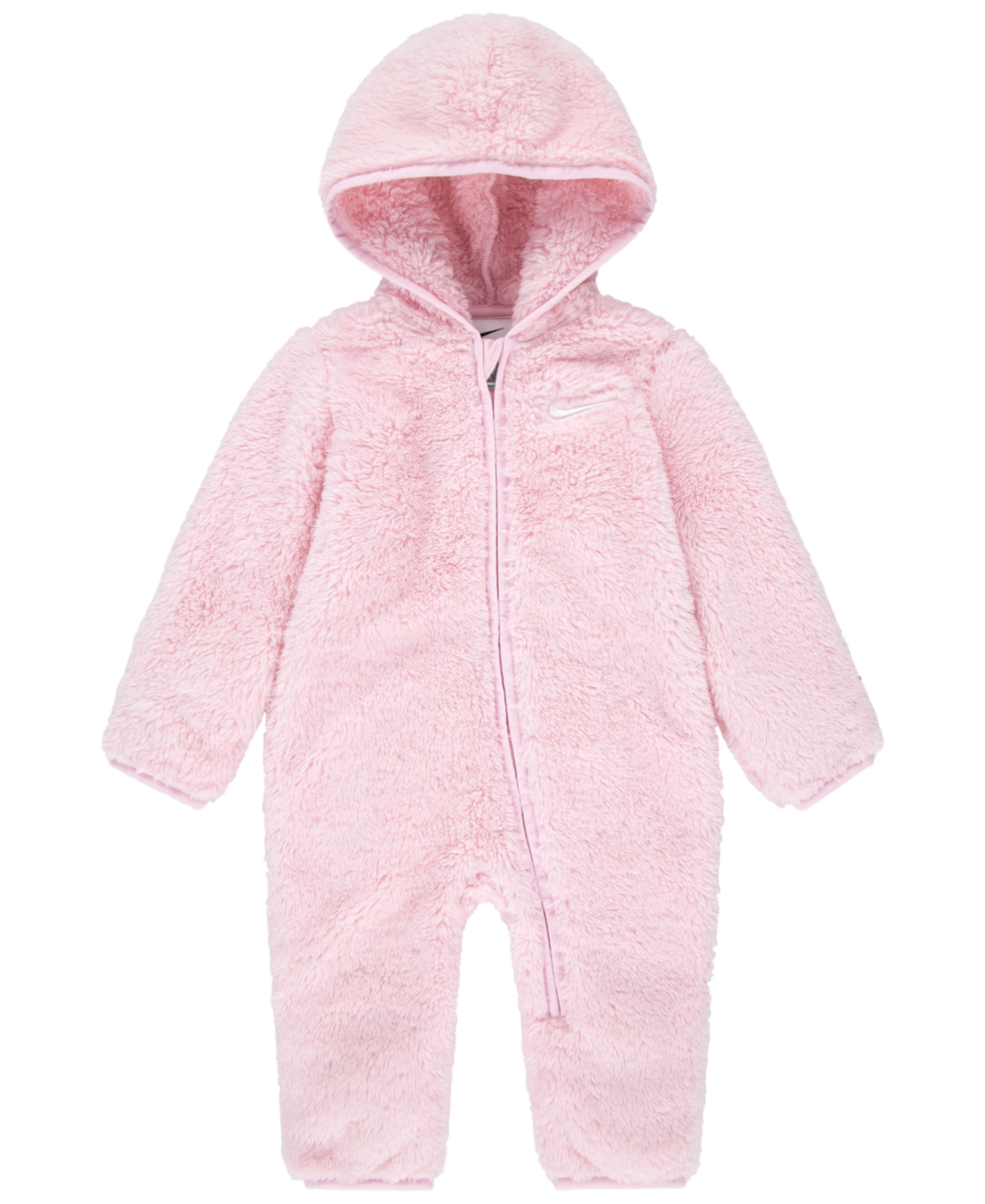 Nike Baby Boys and Girls Hooded Sherpa Coverall - Pink Foam