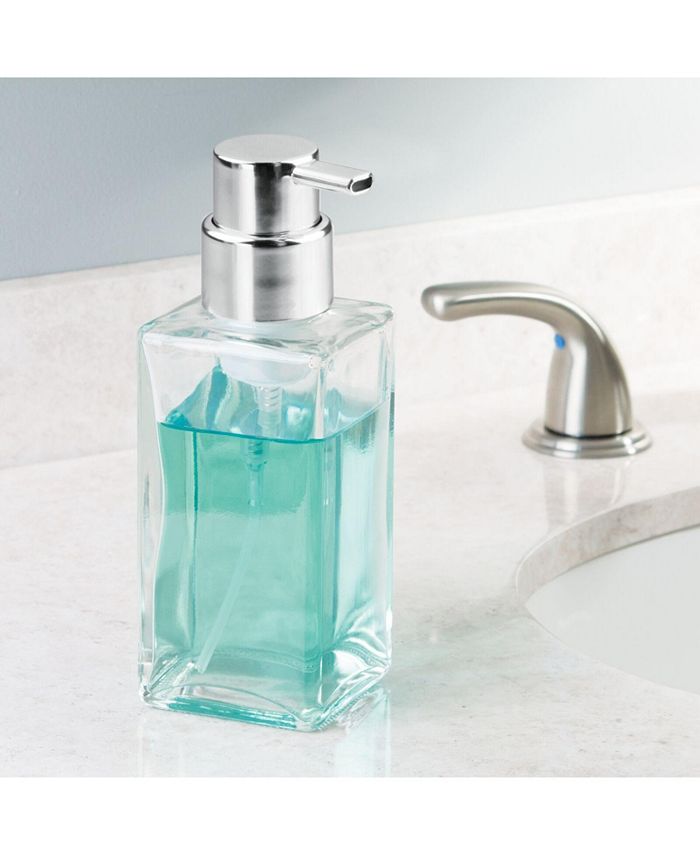 mDesign Glass Refillable Foaming Soap Dispenser Pump, 2 Pack - Macy's