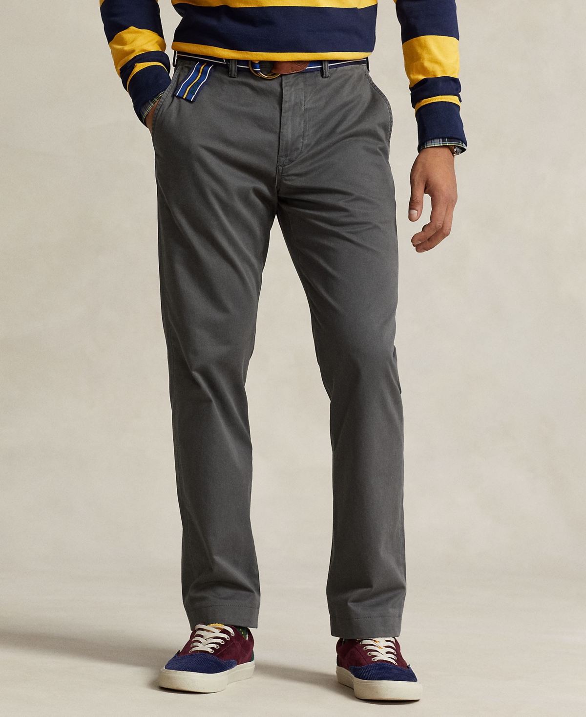 Click here for Polo Ralph Lauren Mens Straight-Fit Washed Stretch... prices