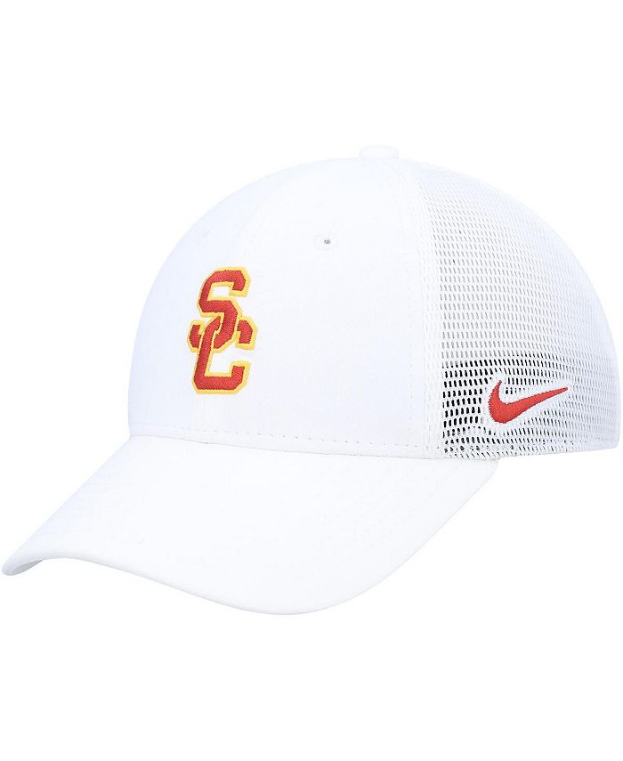 Nike Men's White USC Trojans Legacy91 Meshback Swoosh Performance Flex ...
