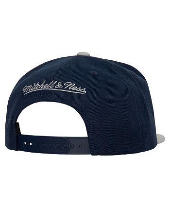 Mitchell & Ness Men's Navy, Silver Dallas Cowboys Team 2-Tone Snapback ...