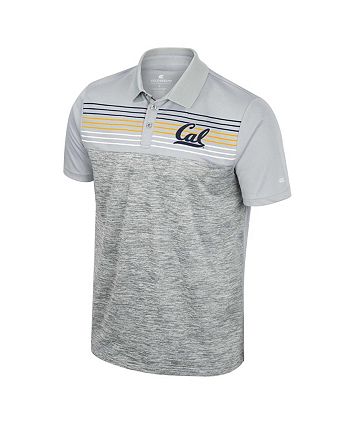 Colosseum Men's Gray Cal Bears Cybernetic Polo Shirt - Macy's