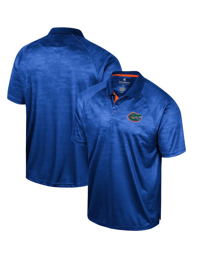 Colosseum Men's Royal Florida Gators Honeycomb Raglan Polo Shirt - Macy's