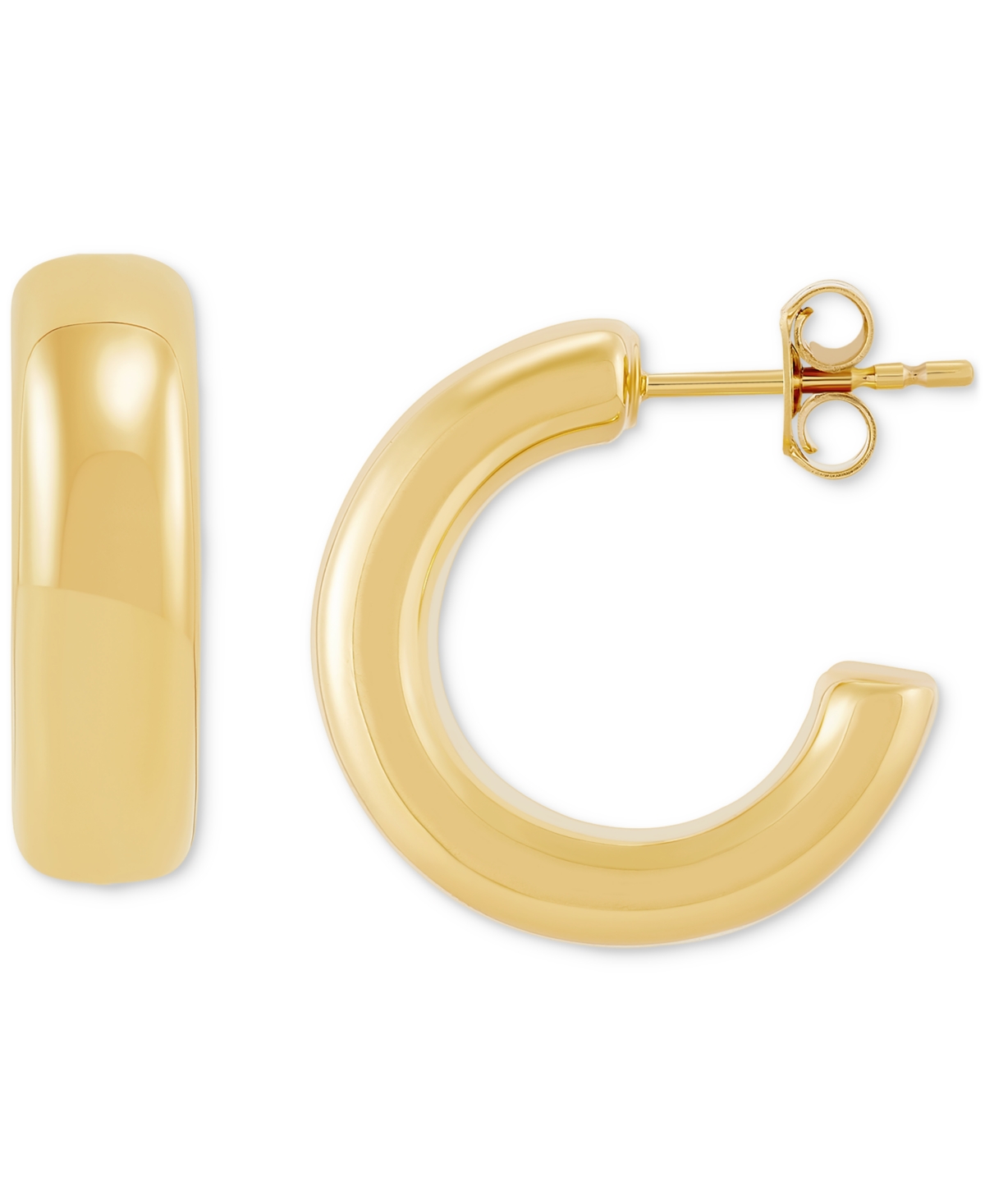 Click here for Polished Chunky Small Hoop Earrings in 14k Gold  2... prices