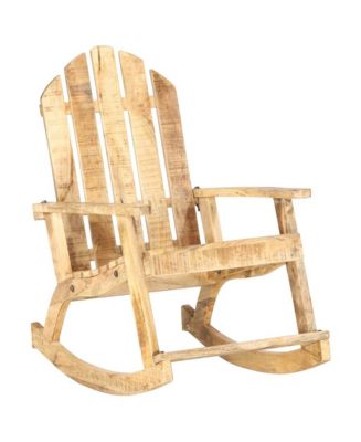 vidaXL Garden Rocking Chair Solid Mango Wood - Macy's