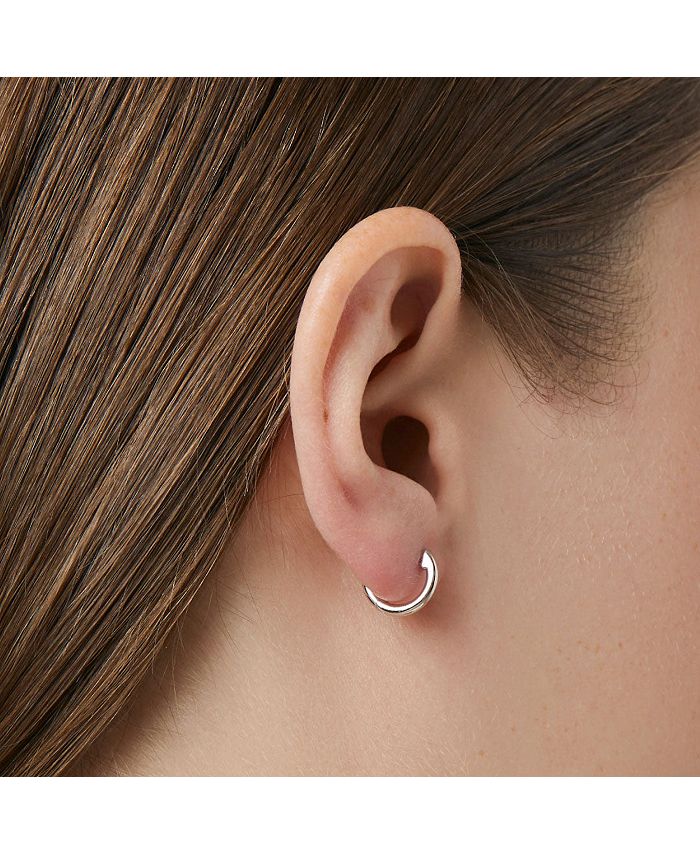 Ana Luisa Sterling Silver Mini Huggie Hoops - Mini Huggie Hoops Silver ...