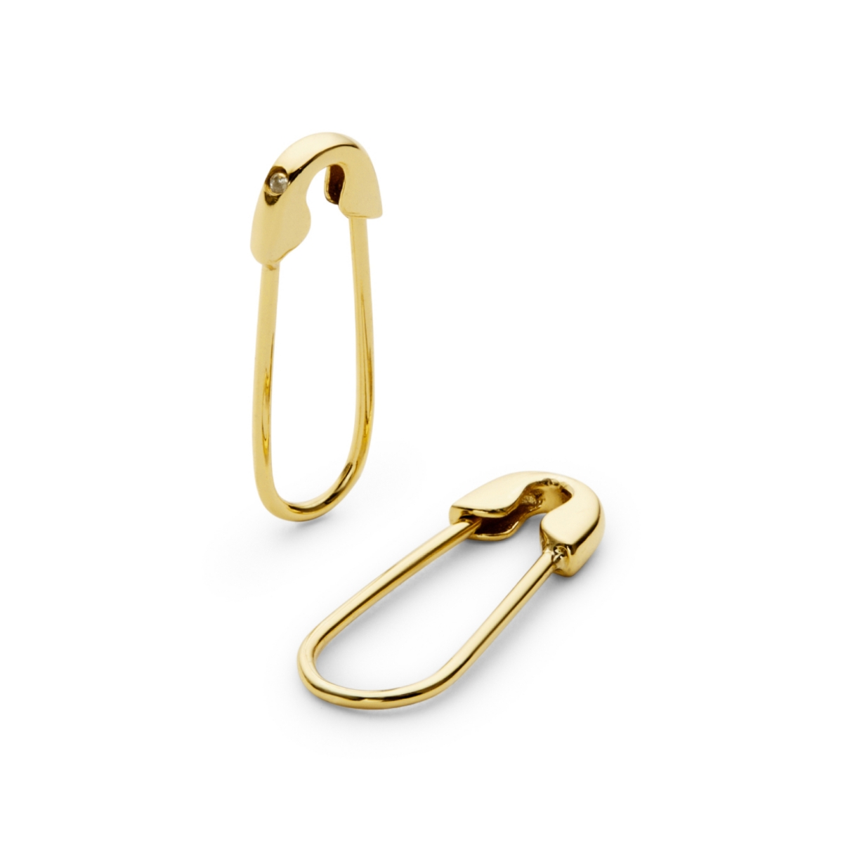 Click here for Ana Luisa Safety Pin Earrings - Sia - Gold  gold prices