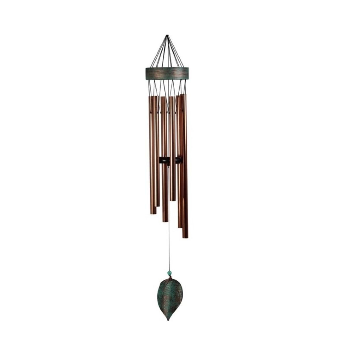Click here for 30 Long Black Oval Shape Wood Top Wind Chime - Bro... prices
