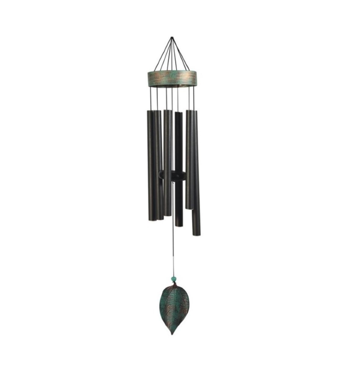 Click here for 39.5 Long Metal Black Wind Chime - Black prices