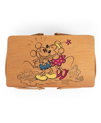 Picnic Time Disney Mickey Minnie Mouse Poppy Personal Picnic Basket ...