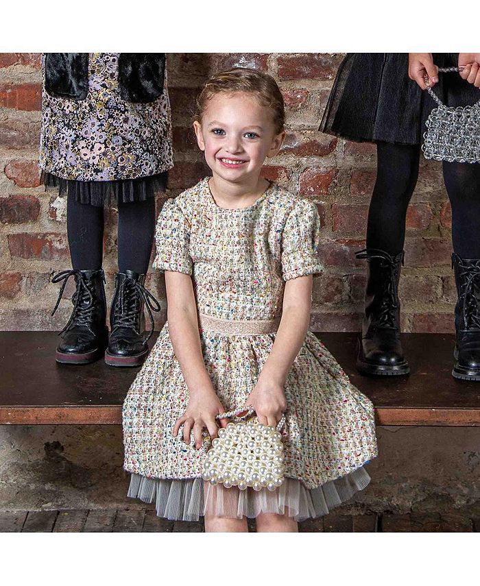 IMOGA Collection Big Girls NOVA FW23 CONFETTI NOVELTY JACQUARD, TWEED ...