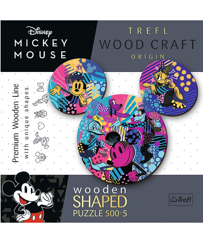 Trefl Disney Mickey Mouse 500 Plus 5 Piece Woodcraft Puzzle - Macy's