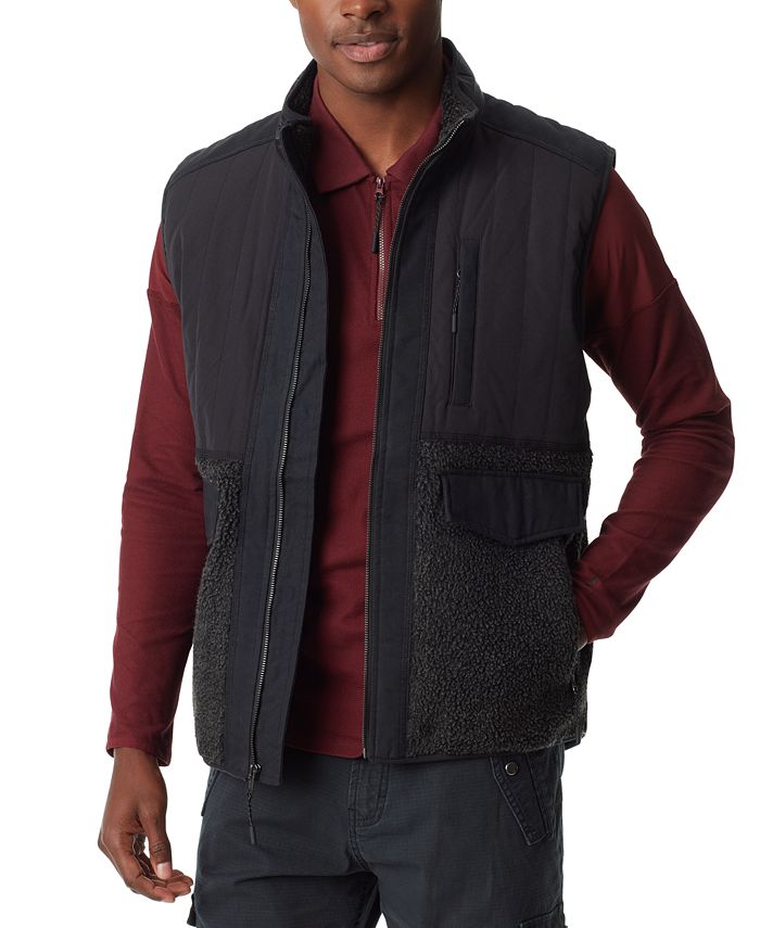 BASS OUTDOOR Men's Mixed Media Vest - Macy's