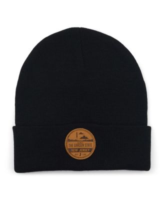Men's Black New Jersey Local Crowns Established Patch Cuffed Knit Hat ...