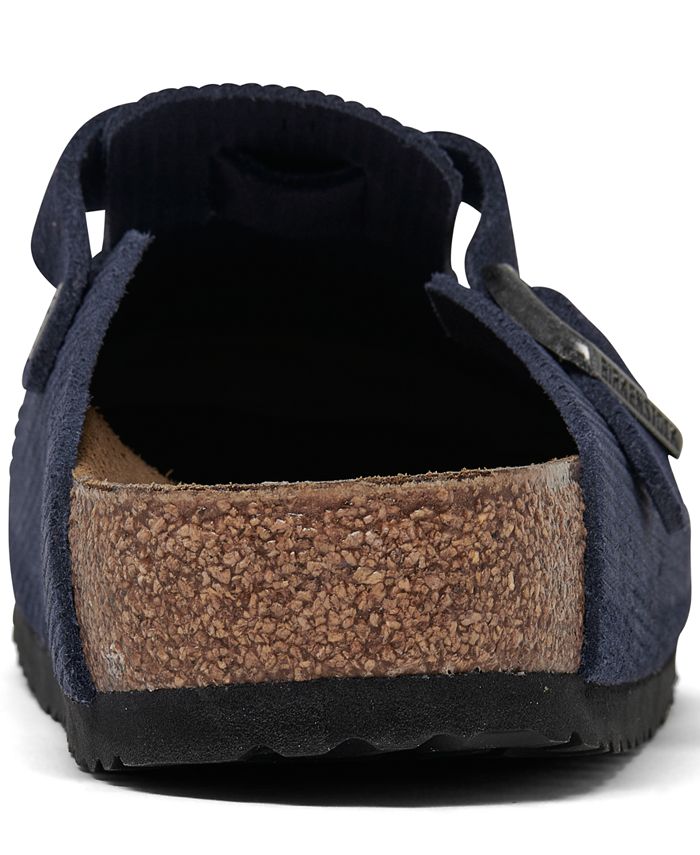 Birkenstock Men's Boston Suede Leather Birko-Flor Clogs from Finish ...