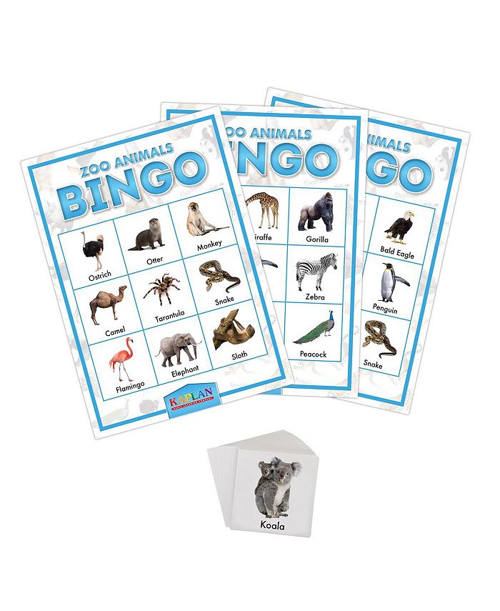Kaplan Early Learning Zoo Animals Bingo Learning Game - Macy's